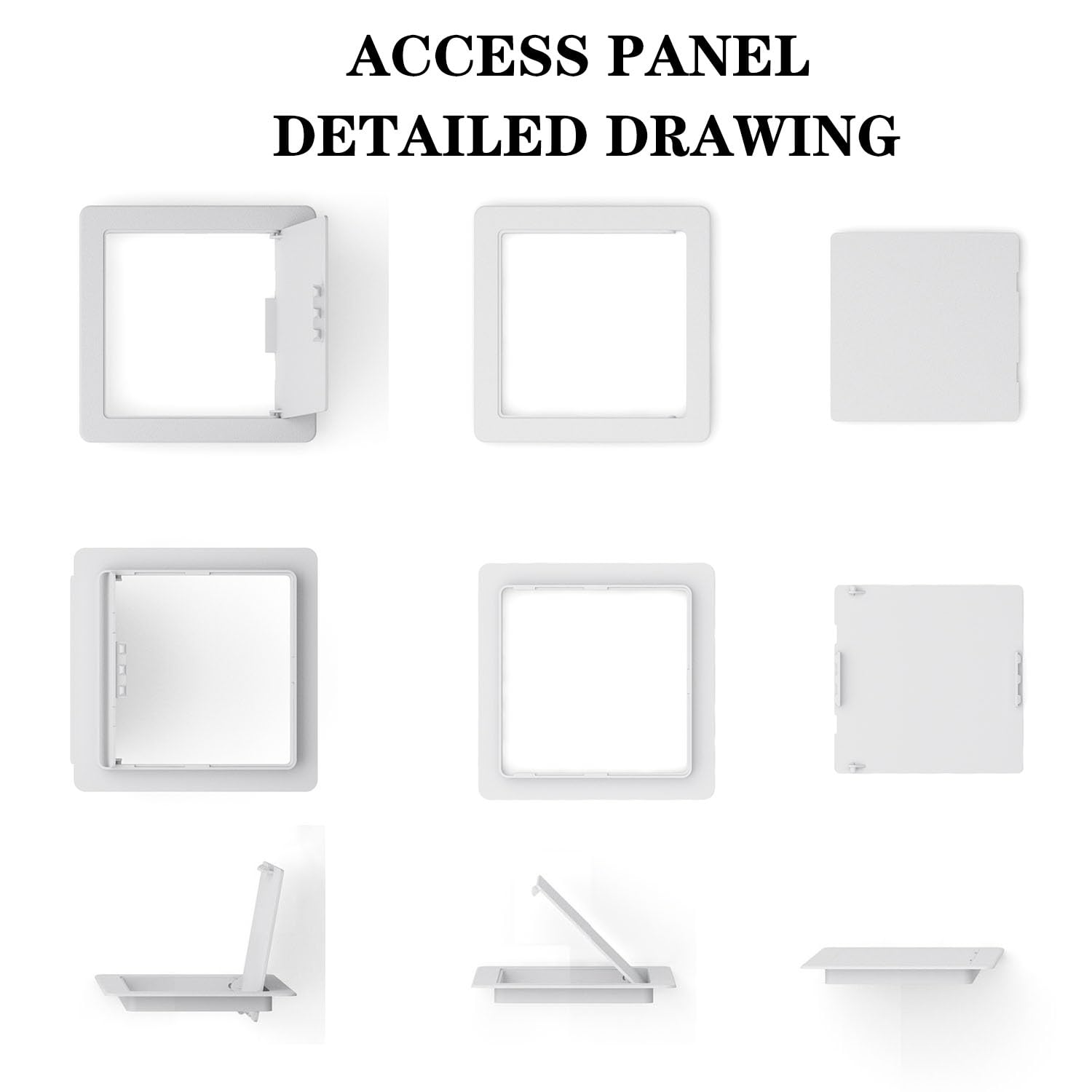 Snapklik.com : Plumbing Access Panel For Drywall Ceiling White 14 X 14 ...