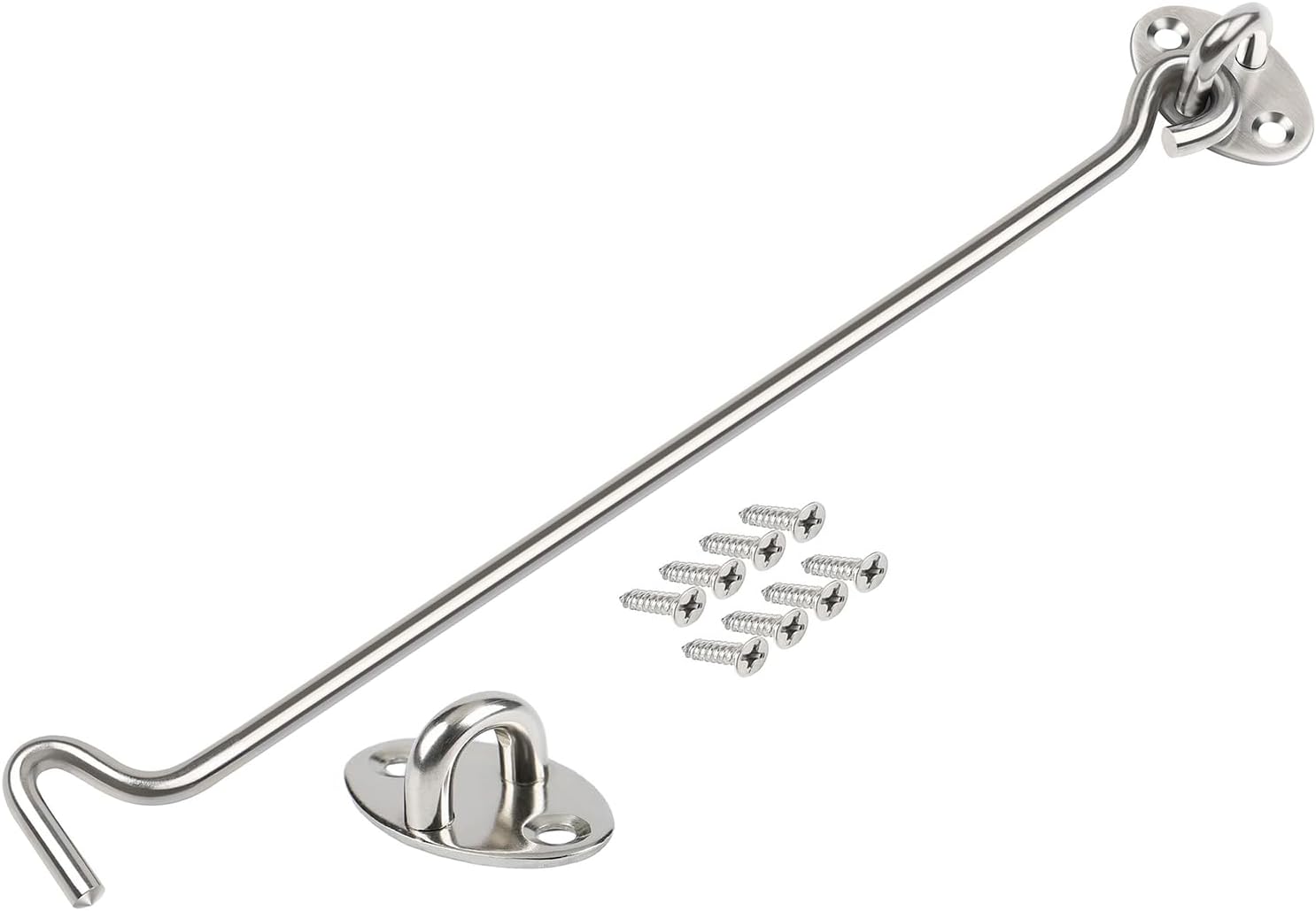 ZiYuya Hook and Eye Latch Door Lock, Stainless Steel Gate Cabin Hook ...