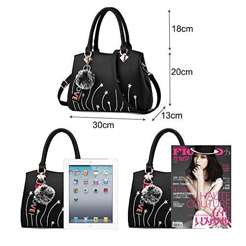 Buy Danbaoly Women Top-handle Handbag Female Floral Shoulder Bags ...