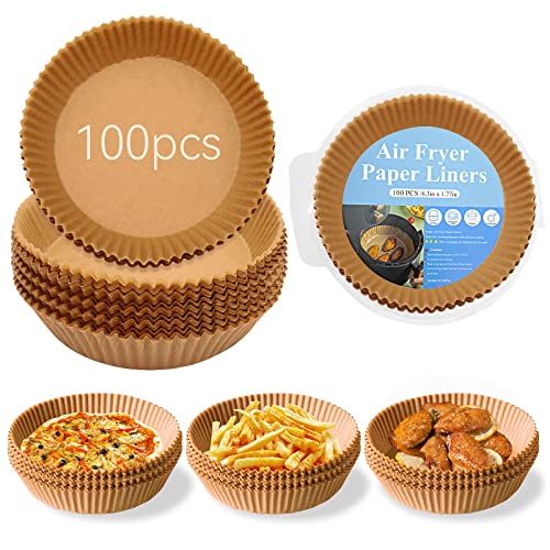 Snapklik.com : Air Fryer Liners 6.3inch 100PCS Round Disposable Paper ...