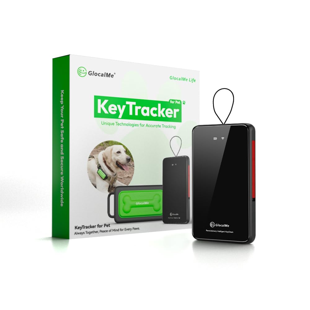GlocalMe KeyTracker for Dog, GPS Tracker, Worldwide Real-time location ...