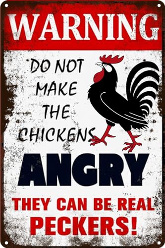 Chicken Warning Sign Make Chickens Angry - Where to Buy at the Best ...