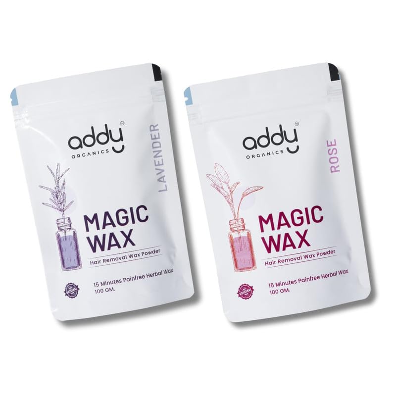Addy Organics Magic Wax Powder Combo Flavour Instant Hair Removal wax ...