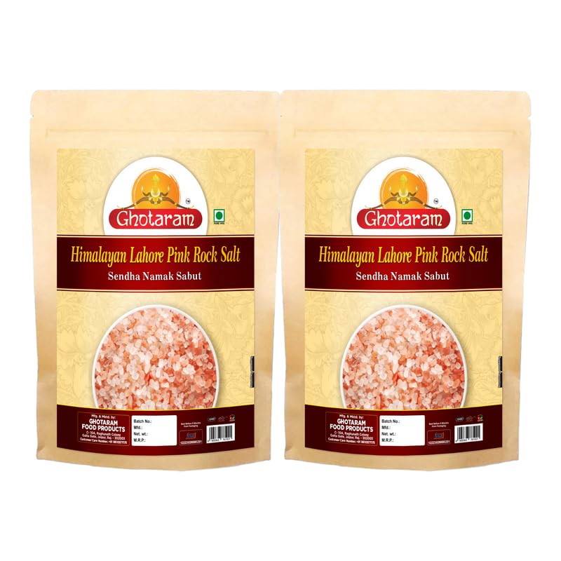 Ghotaram Whole Himalayan Pink Rock Salt Chunks | Sendha Namak Sabut ...