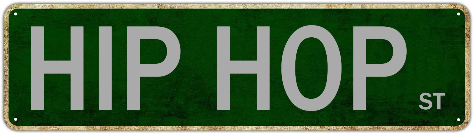 Amazon.com: Hip Hop Street Sign Retro Decorative Poster Vintage Outdoor ...