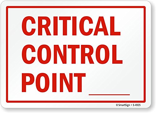 SmartSign"Critical Control Point" Sign | 10" x 14" Plastic: Industrial ...