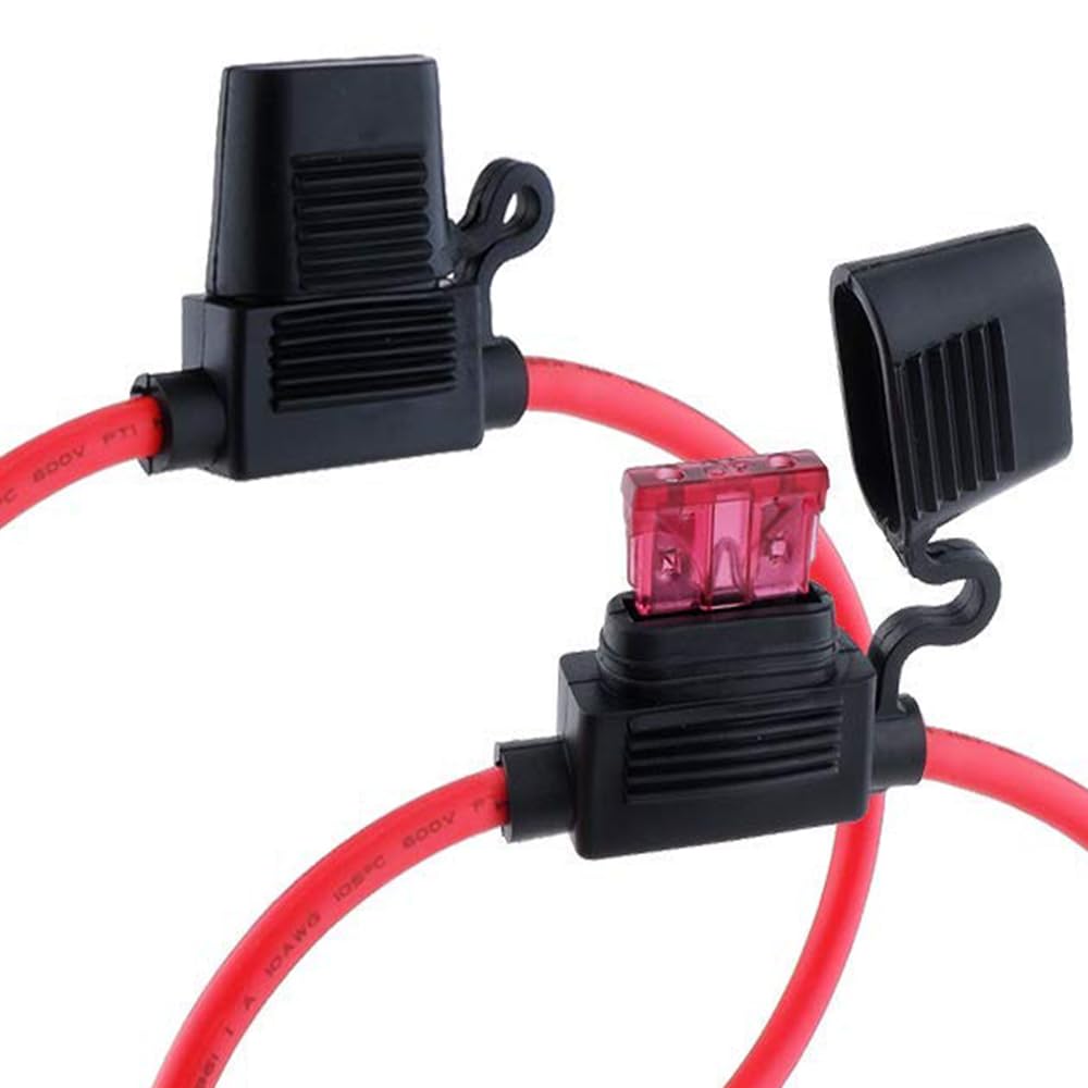 E-TING 10 Gauge Fuse Holder - 10 AWG Inline Fuse Holder with 40 AMP ATC ...