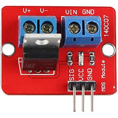 HiLetgo 5pcs MOSFET Driver Module MOSFET Button Drive for Arduino MCU Arm Raspberry PI : Amazon ...
