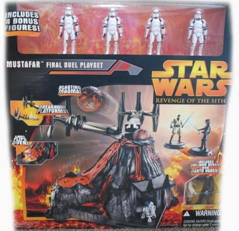 Star Wars Mustafar Final Duel Playset with 4 Bonus Figures by Star Wars ...