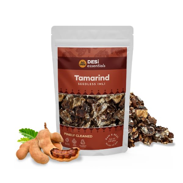 GO DESi Seedless Tamarind Slab, 500 grams, Imli, 100% Clean and Fresh ...