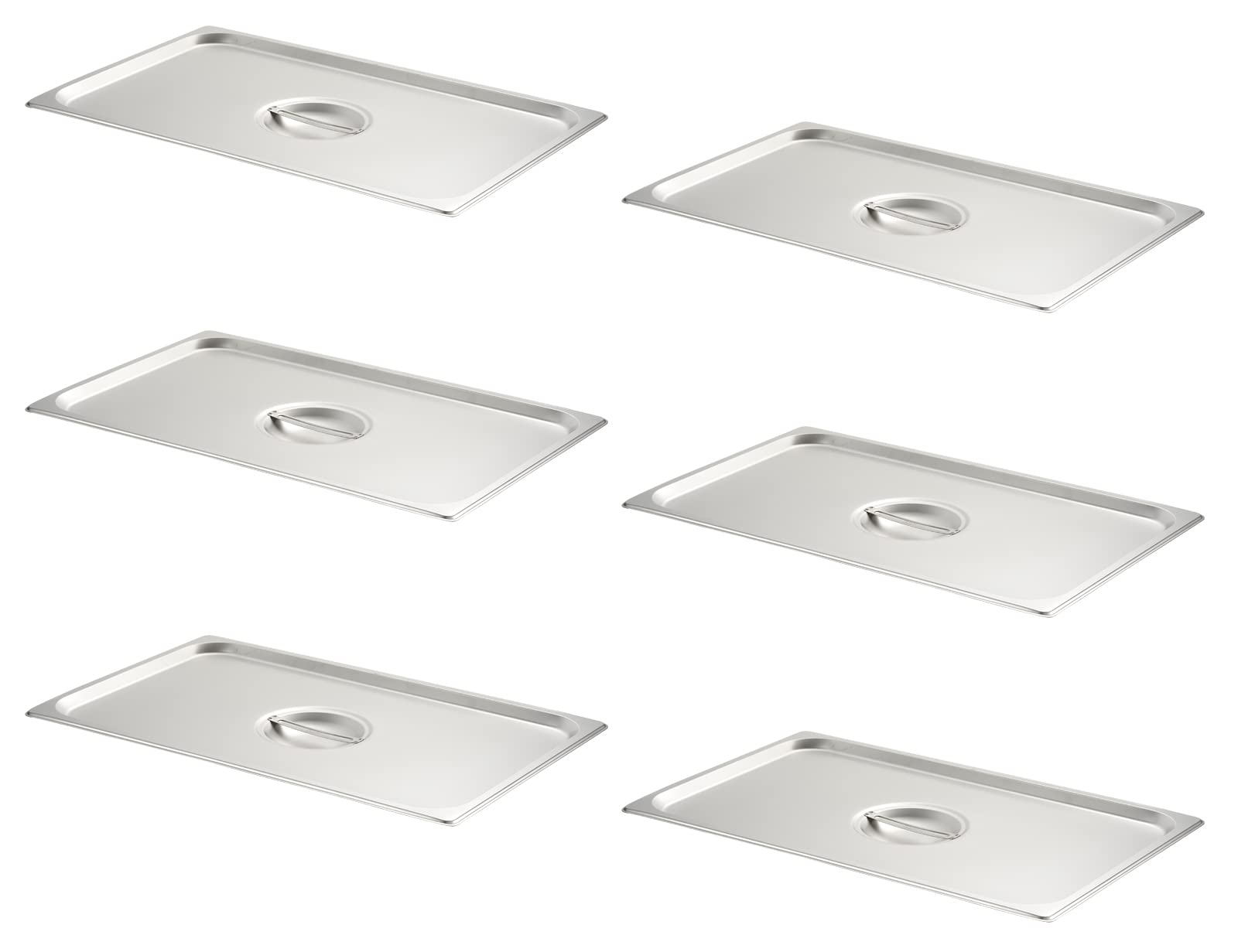Snapklik.com : CURTA 6-Pack Full Size Steam Table Pan Covers