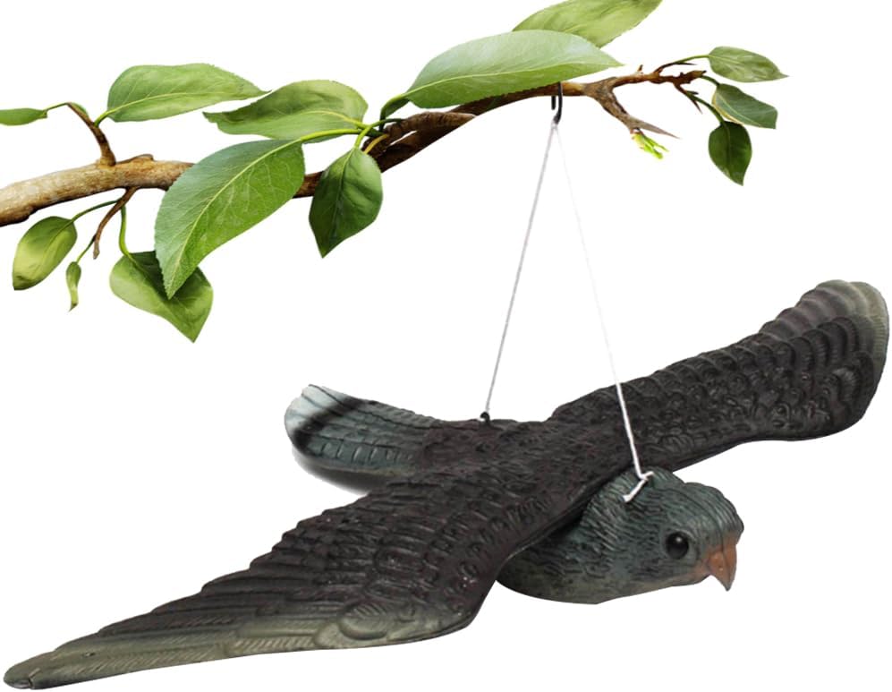 Amazon.com : Bird Repellent, Fake Scarer Lifelike Flying Decoy Bird ...