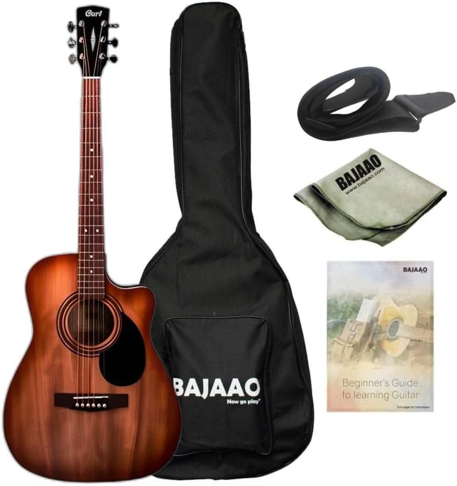 Cort Af500C Standard Series Open Pore Cutaway Acoustic Guitar With ...