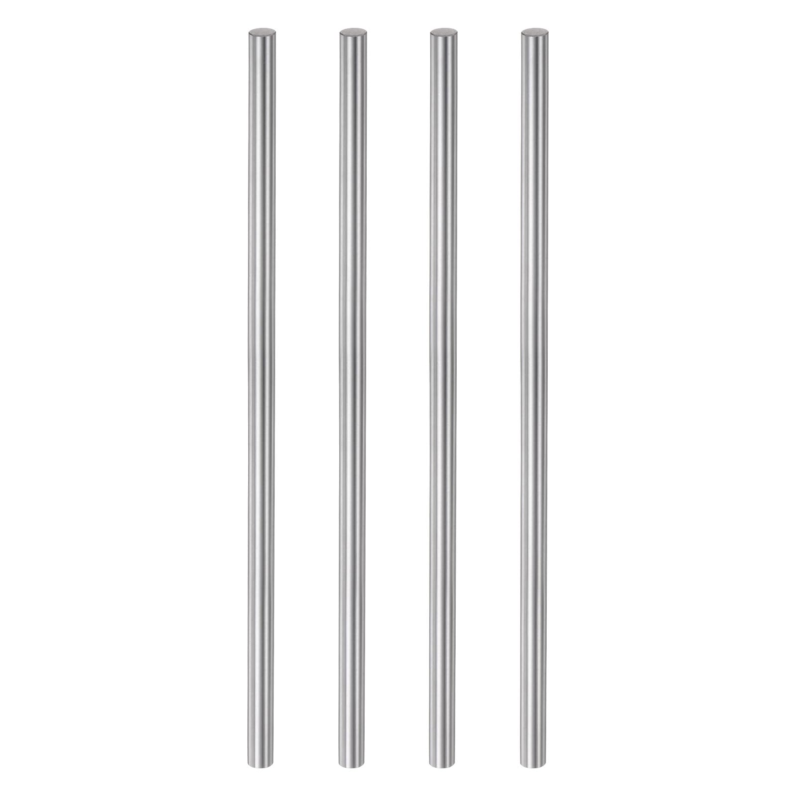 HARFINGTON 4pcs Linear Motion Rod Shaft Guide 8mm x 330mm Bearing Steel ...