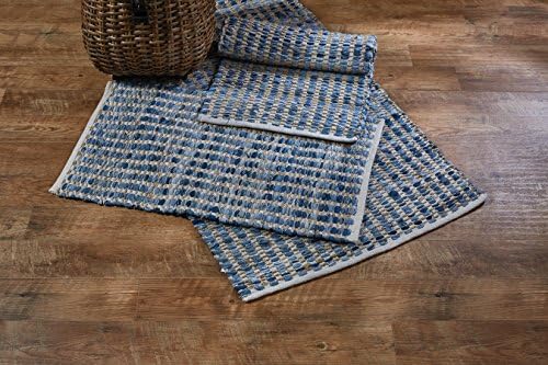 Amazon.com: Park Designs Denim Jute Rag Rug 24X38 : Home & Kitchen