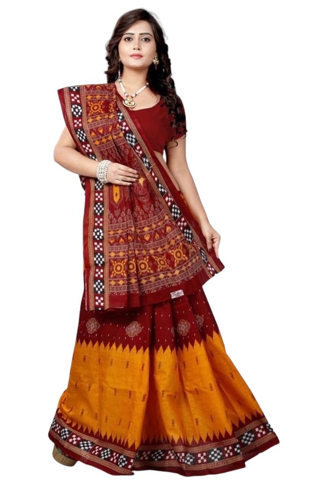 Buy Ethnic Odisha Handloom Women Ethnic Odisha Pure Cotton Saree With ...