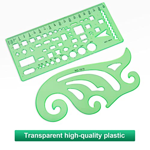 Snapklik.com : Angrox Geometric Ruler Measuring Template Scale Drawing ...