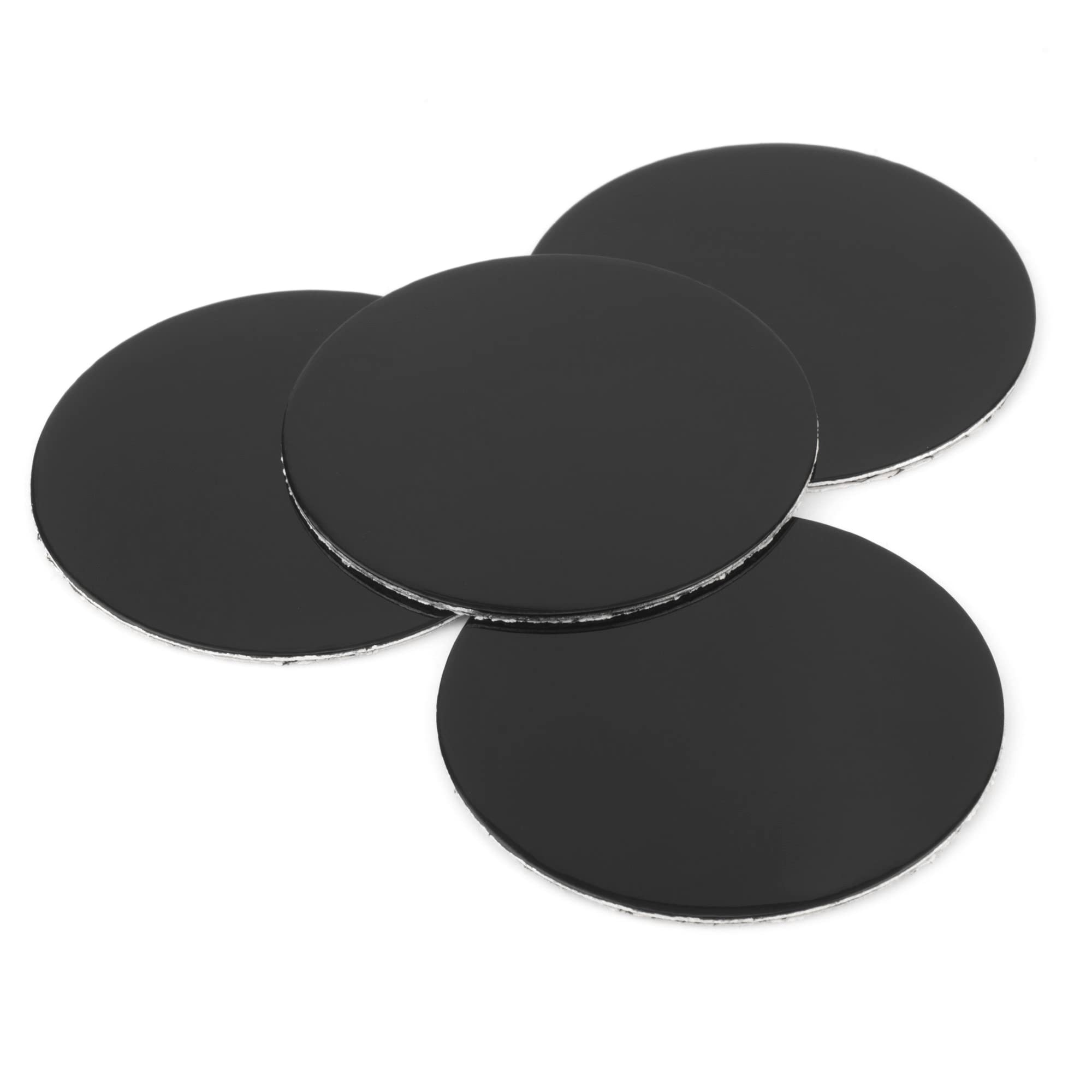 Snapklik.com : 4pcs 50mm/1.97in Wheel Center Caps Stickers Black ...