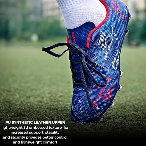 Nivia Safari Football Stud for Men, PU Synthetic Leather Upper, TPU ...