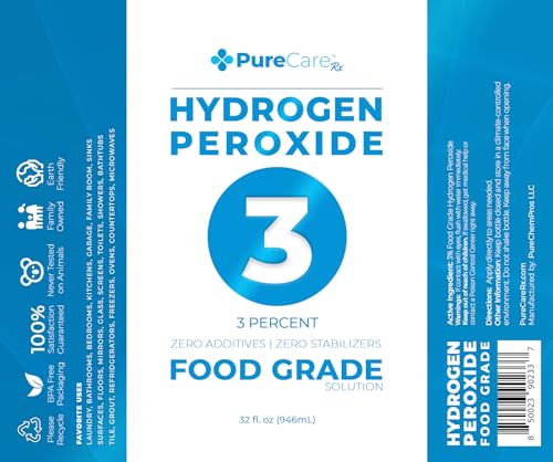 PURECHEM PROS PureCareRx - Hydrogen Peroxide 3 Percent - Food Grade ...