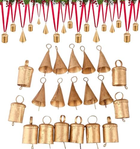 Amazon.com: RW REPLICA WAREHOUSE Set of 20 Christmas Bells for ...