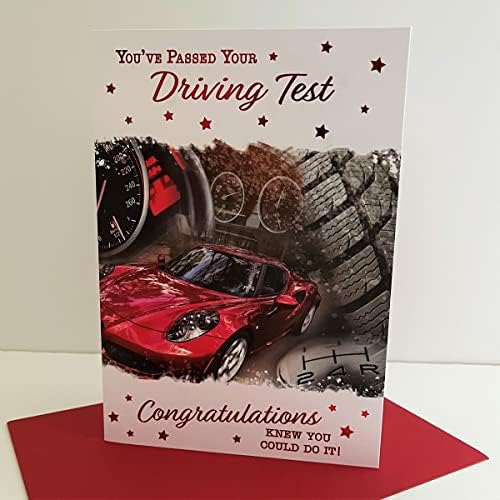 Kingsley You've Passed Your Driving Test Congratulations Card - Red ...