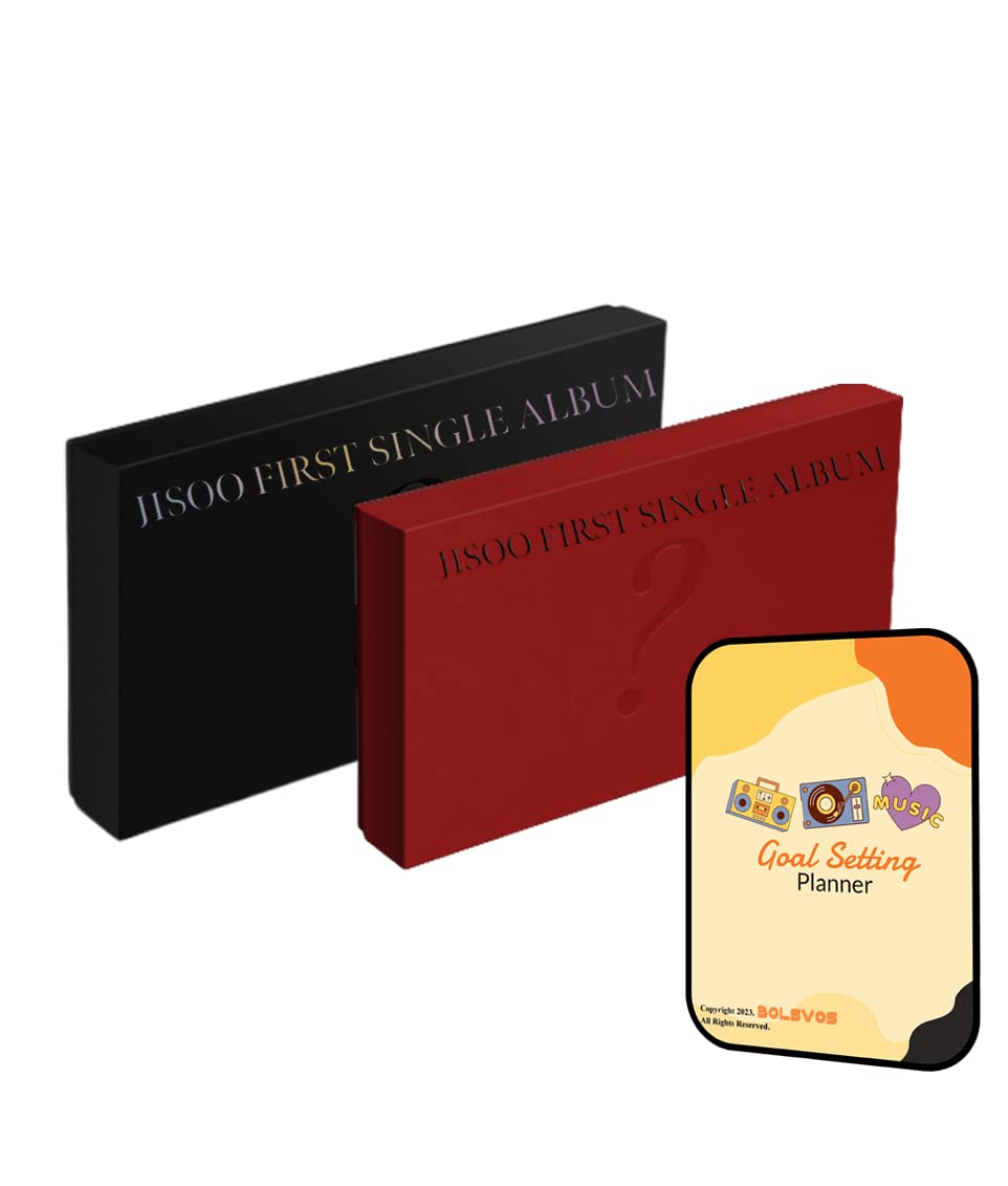 Buy Blackpink JISOO Album - FIRST SINGLE ALBUM Red + Black ver. Full ...