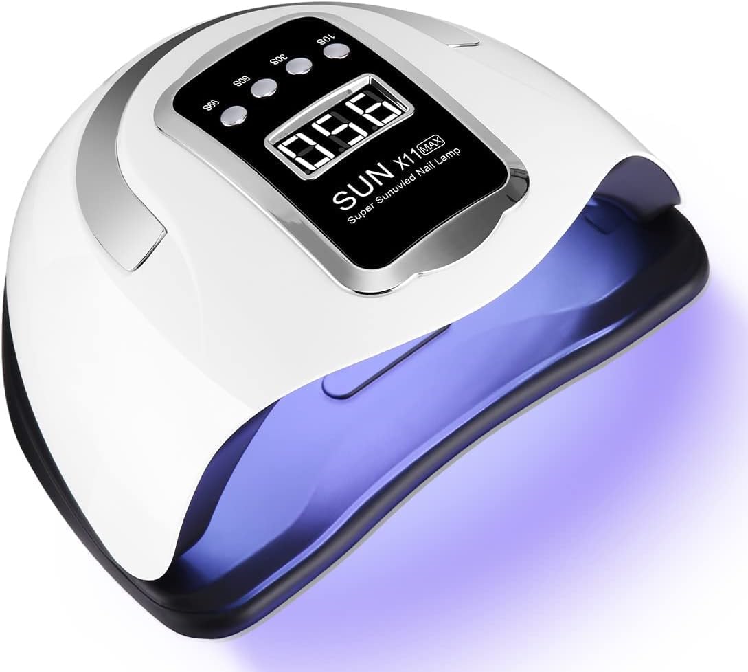 Zawaer UV LED Nail Lamp, 280W 66 Lamps Professional Fast Nail Dryer ...