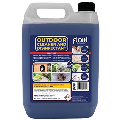 Flow 5 Litre Ultimate Outdoor Cleaner & Disinfectant Fluid | Kills 99.9 ...
