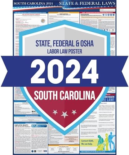 Amazon.com : 2024 South Carolina State and Federal Labor Laws Poster ...