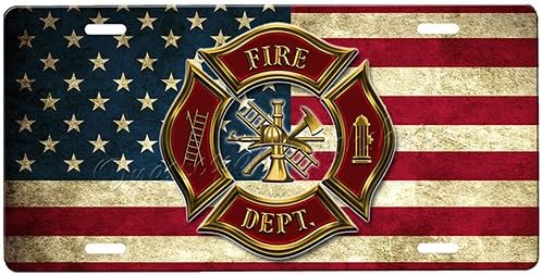 Amazon.com: Firefighter License Plate : Automotive