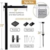 Amazon.com : Vinyl PVC Black Real Estate Sign Post with Flat Cap 6ft ...