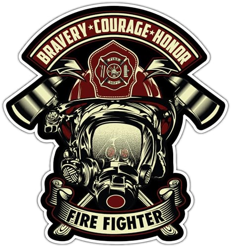 Amazon.com: Fire Fighter Firefighter Bravery Courage Car Bumper Window ...