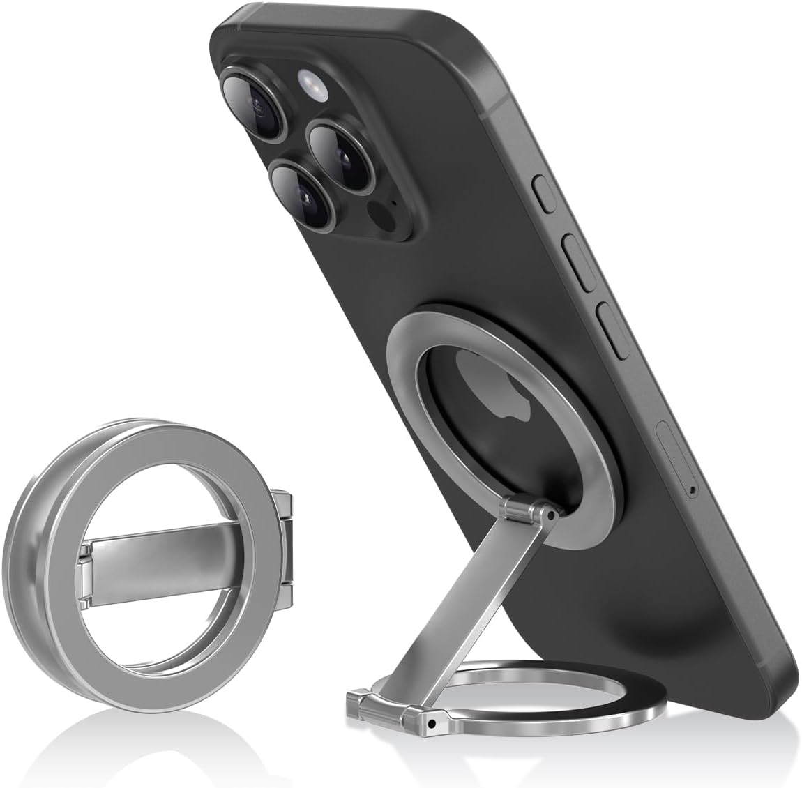 Amazon.com: Double Magnetic Ring Phone Holder,Attach Your Phone to Iron ...