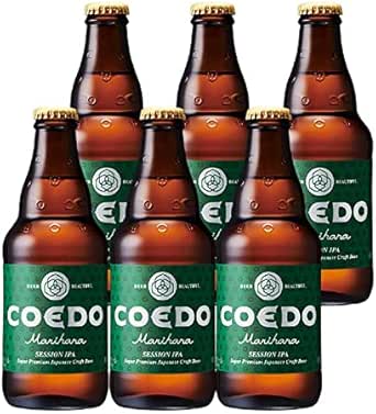 Amazon.co.jp: COEDO コエドビール毬花 -Marihana-瓶333mlクラフトビールお試し6本 : 食品・飲料・お酒