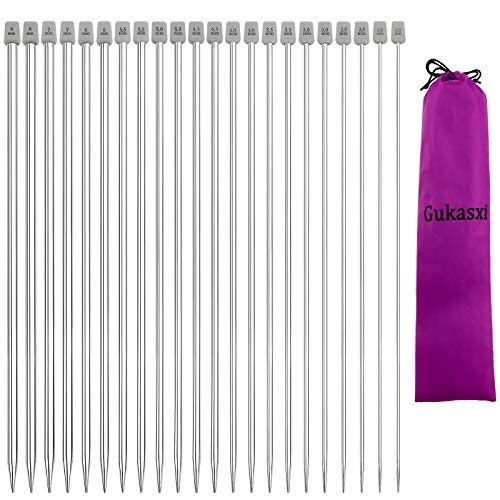 What are the different types of knitting needles?