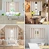 Amazon.com: YoungsTex Natural Linen Curtains 40 Inches Length for Short ...
