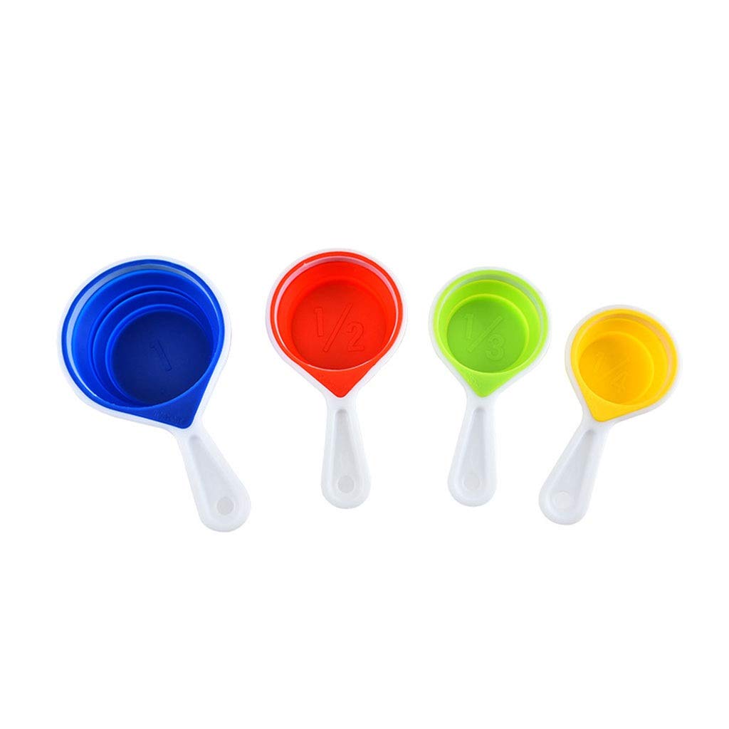 Buy LLS 4pcs Silicone Measuring Spoons Colorful, Kitchen Measure Spoons ...