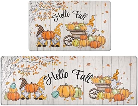 Amazon.com: Artoid Mode Pumpkins Fall Kitchen Mats Set of 2, Autumn ...