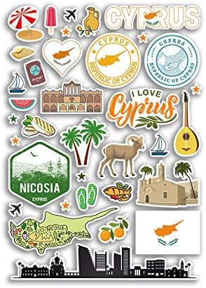 A4 Sticker Sheet South Africa Landmarks Vinyl Stickers - African City ...
