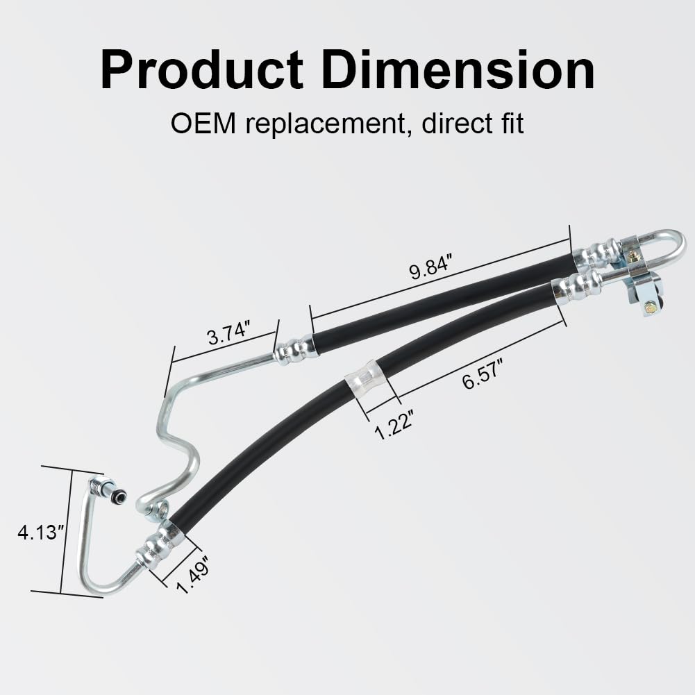 Power Steering Pressure Hose Compatible with BMW 320I 325I 330I 2002 ...