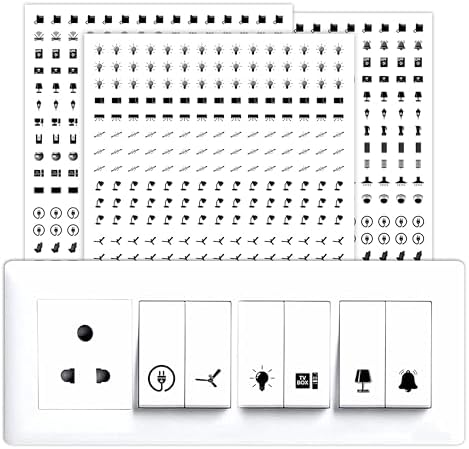 Buy 11 Strokes Switch Board Stickers for Home - 3 Sheets Self Adhesive ...