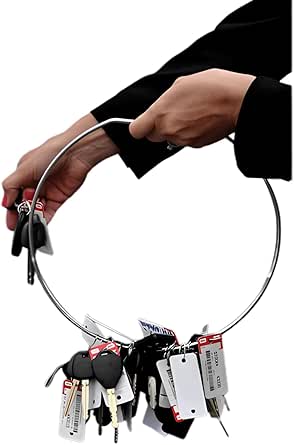 Key Organization Jail Ring with Screw Fastener, Flat Top Surface, and ...