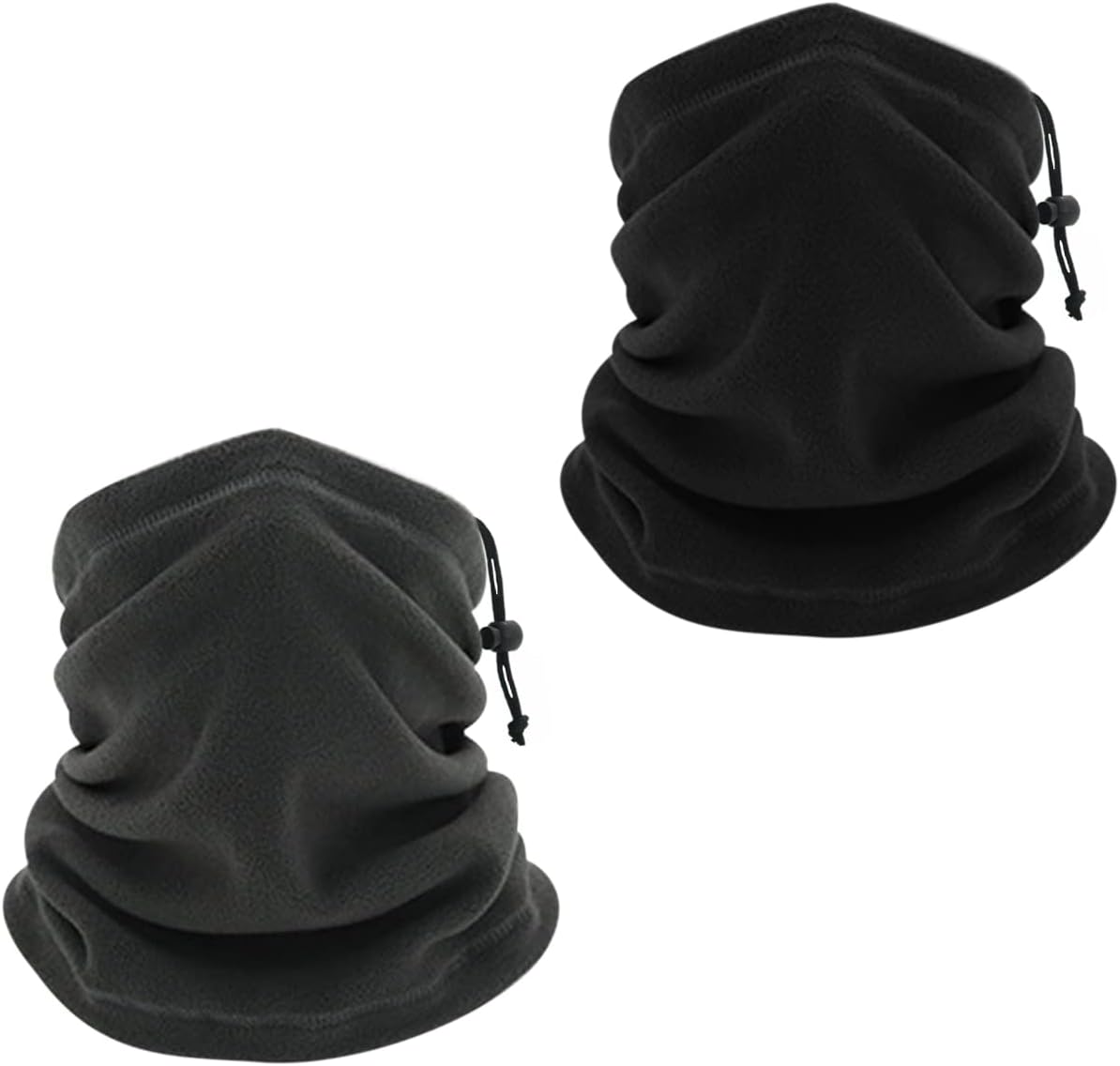 NINVVS 2 Piece Drawstring Neck Warmers, Fleece Neck Warmers, Thickened ...
