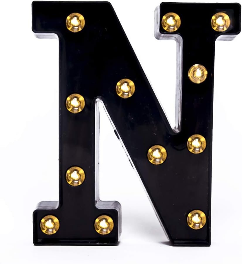 Amazon.com: Foaky Black LED Marquee Number Lights Sign Light Up Marquee ...