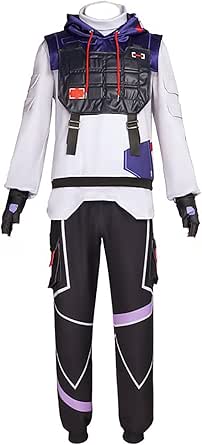 Amazon.com: ISO Cosplay Outfit Hooded Coat Pants Gloves Game Fighting ...