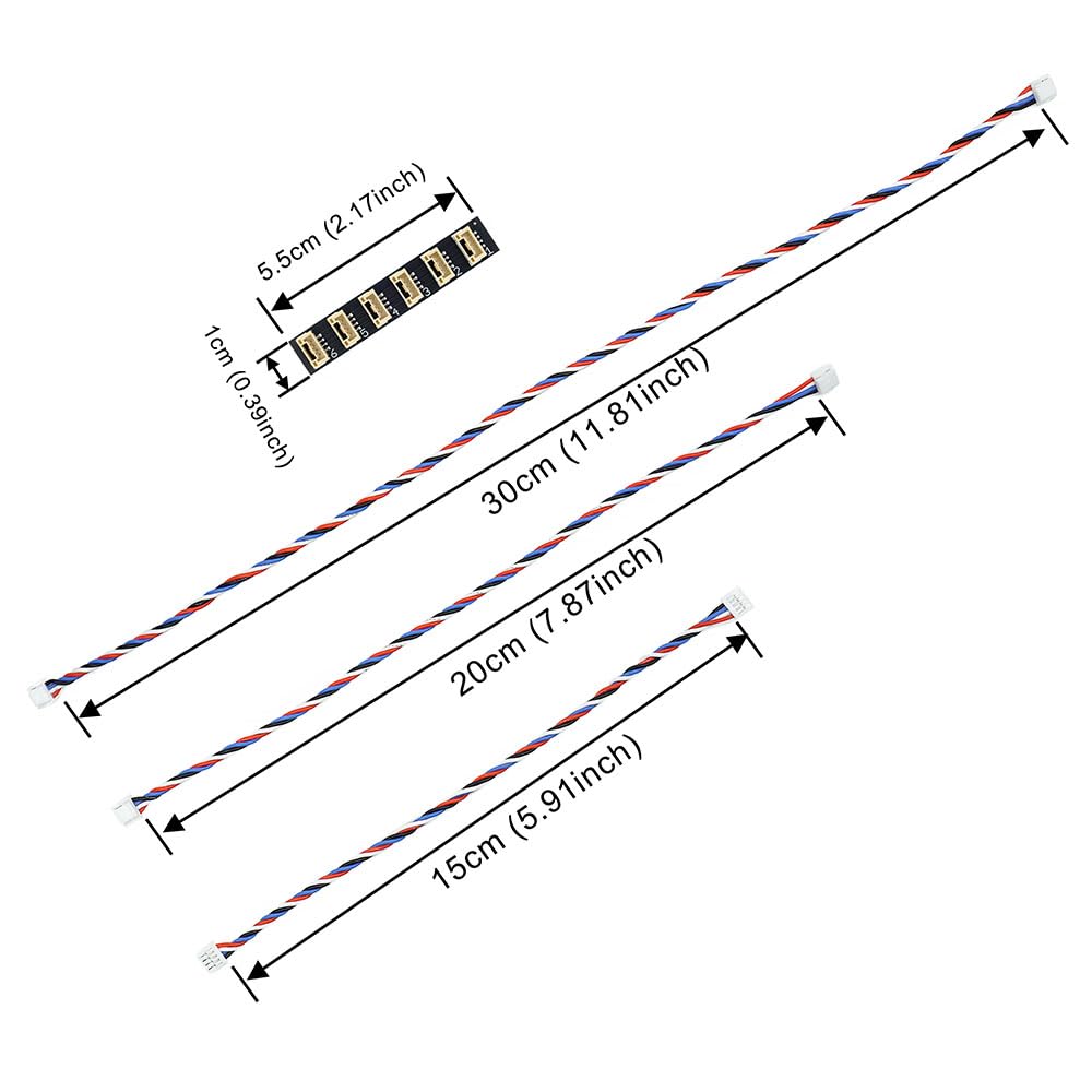 I2C CAN Bus Splitter for Pixhawk 6C 6X JST GH 1.25 4Pin 6 Ports Pixhawk ...