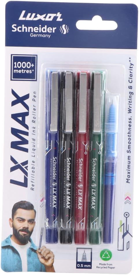 ADD GEL Roll Tech Gel Pen - Blue Set of 6 : Amazon.in: Office Products