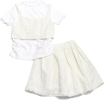 Amazon | [ラブトキシック] Love toxic 【DHOLIC】 ビスチェSETUP ガールズ オフホワイト(03) L(160) | ワンピース・チュニック 通販