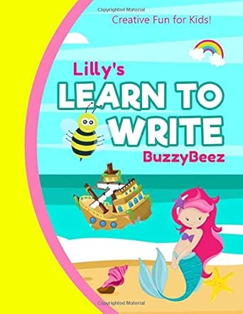 Lilly: Mermaid Blank Learn to Write Primary Handwriting Practice Paper ...